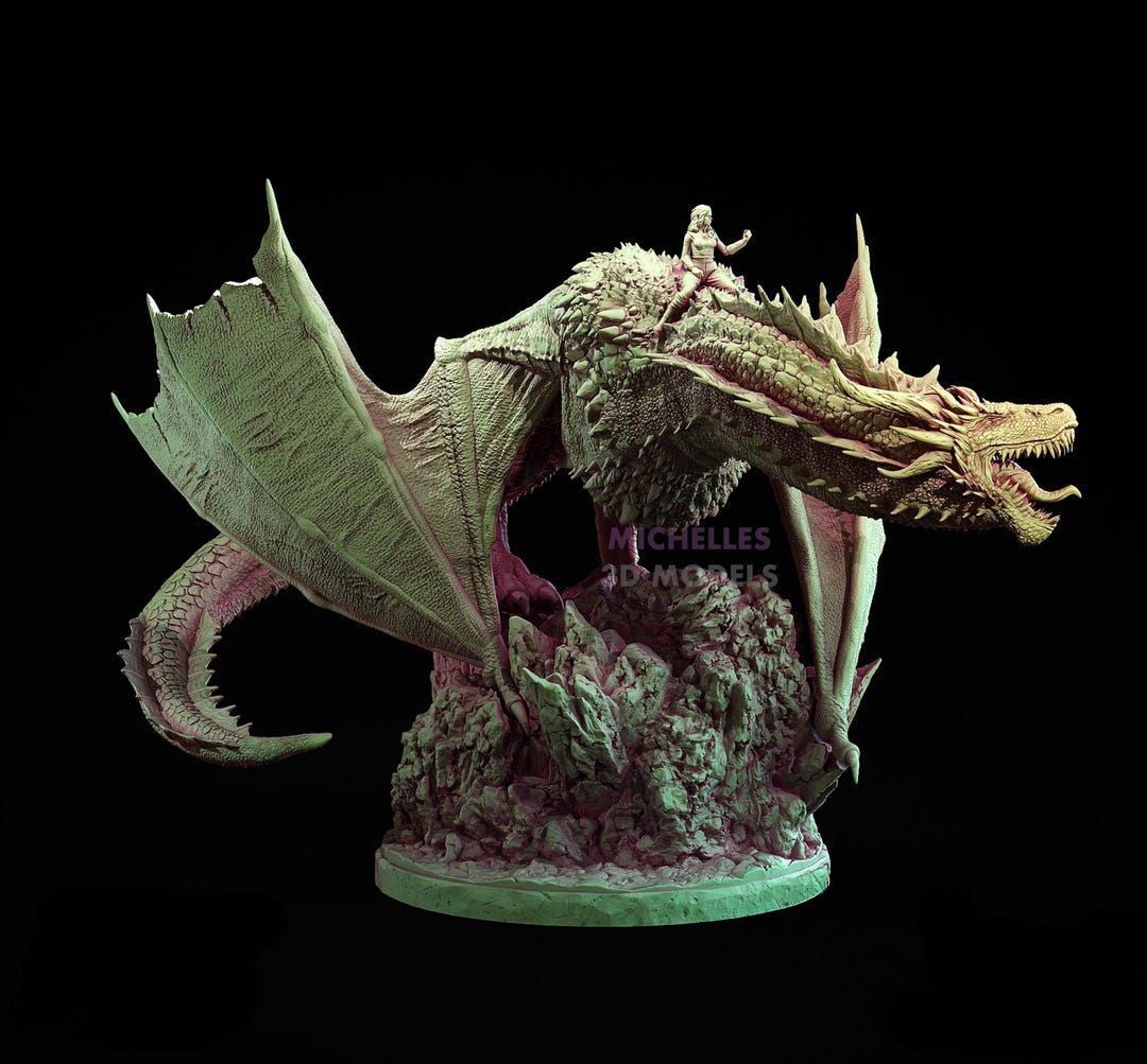 Dragon Queen | - STL File for 3D Printer, 3D Printing Model, 3D Figures ...