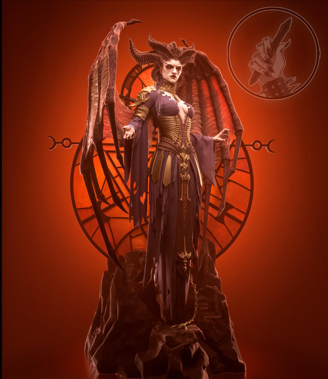 Lilith | Pre-supported STL File for 3D Printer, 3D Printing Model, 3D ...