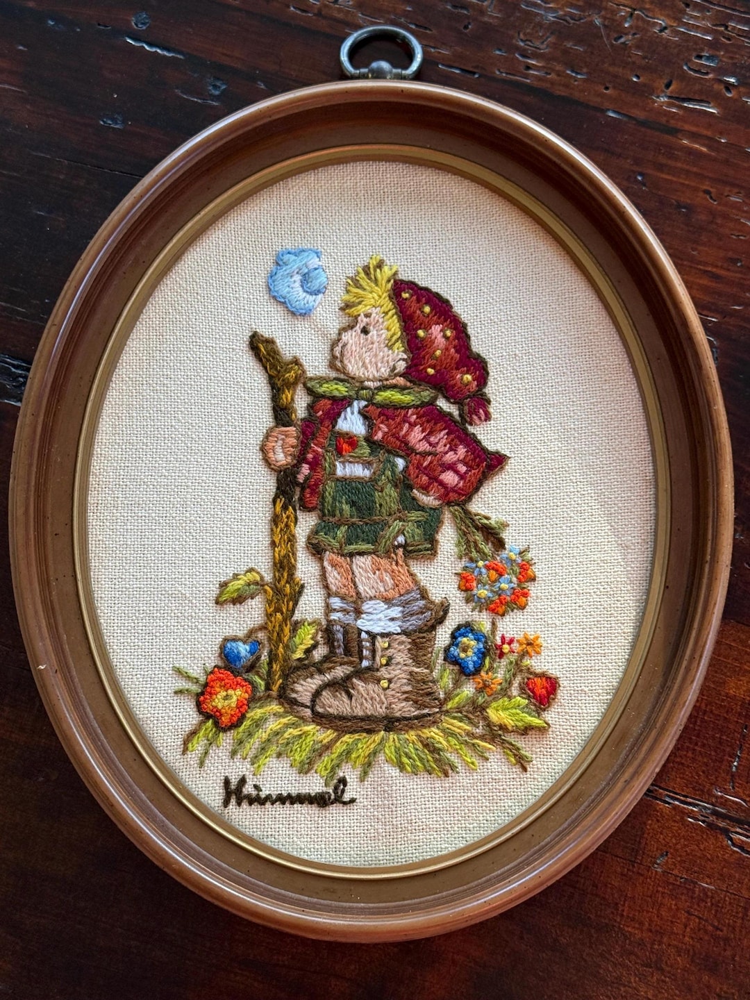 Vintage Crewel Embroidery Set- Boy and Girl - Goebel Hummel - Etsy