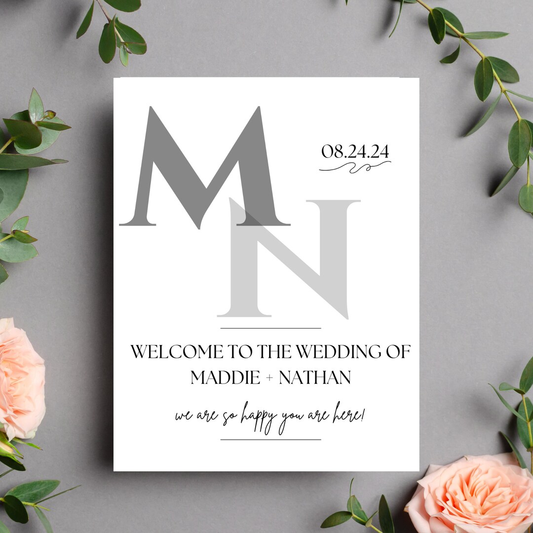 Customizable Wedding Welcome Template - Etsy