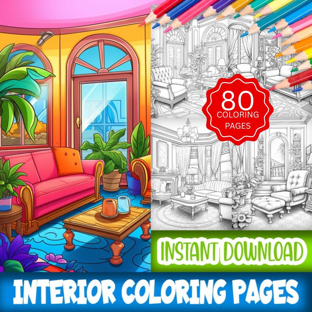 Interior Coloring Pages, Interior, Coloring Pages, Interior Coloring ...