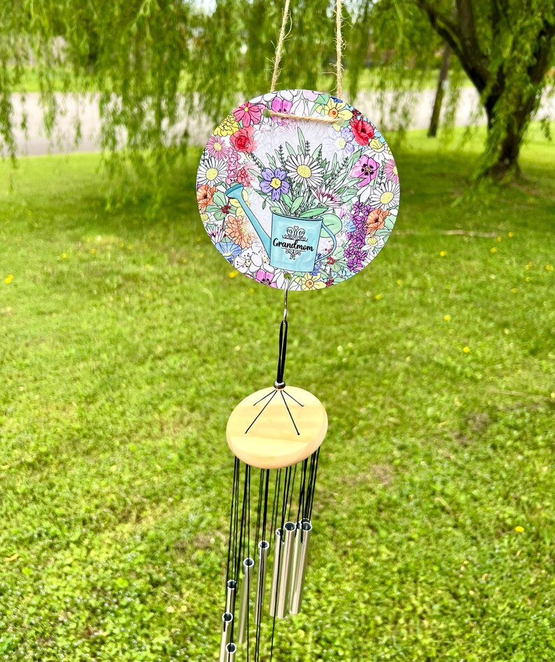 Birth Flower Custom Wind Chime - Etsy