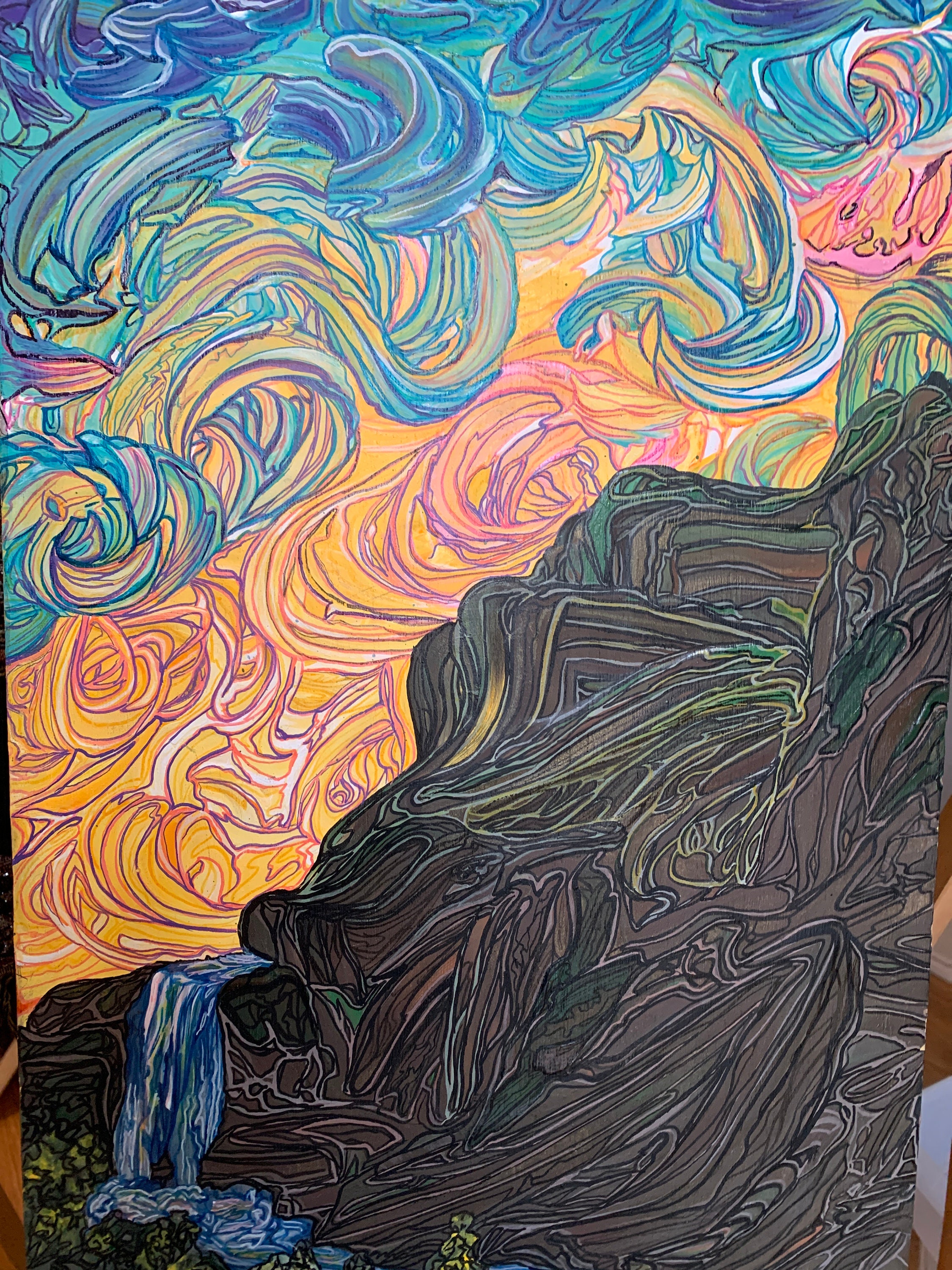 11x17 Print, Flow & Fauna, Wall Decor, Art Print, Landscape Art ...