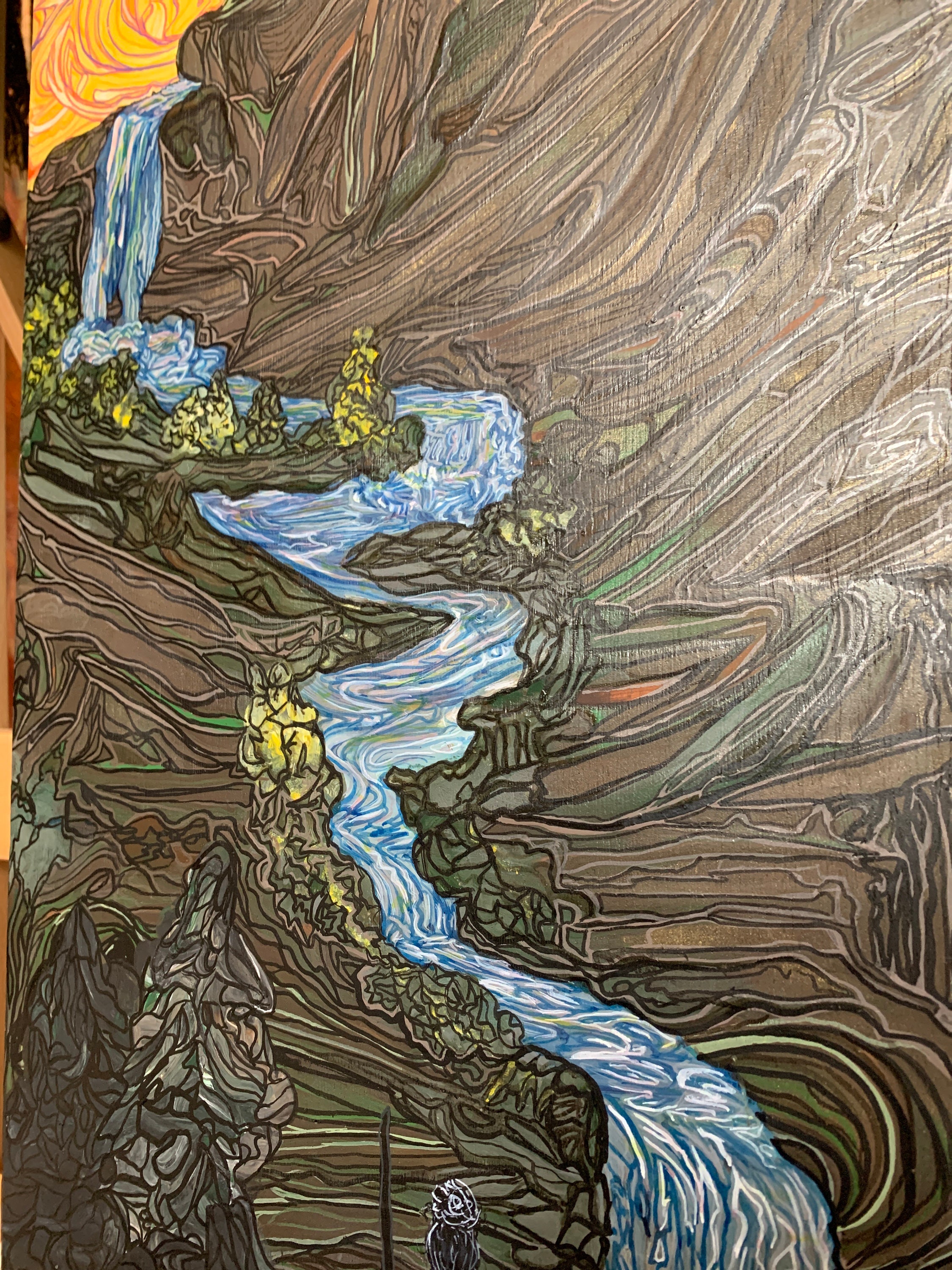 11x17 Print, Flow & Fauna, Wall Decor, Art Print, Landscape Art ...