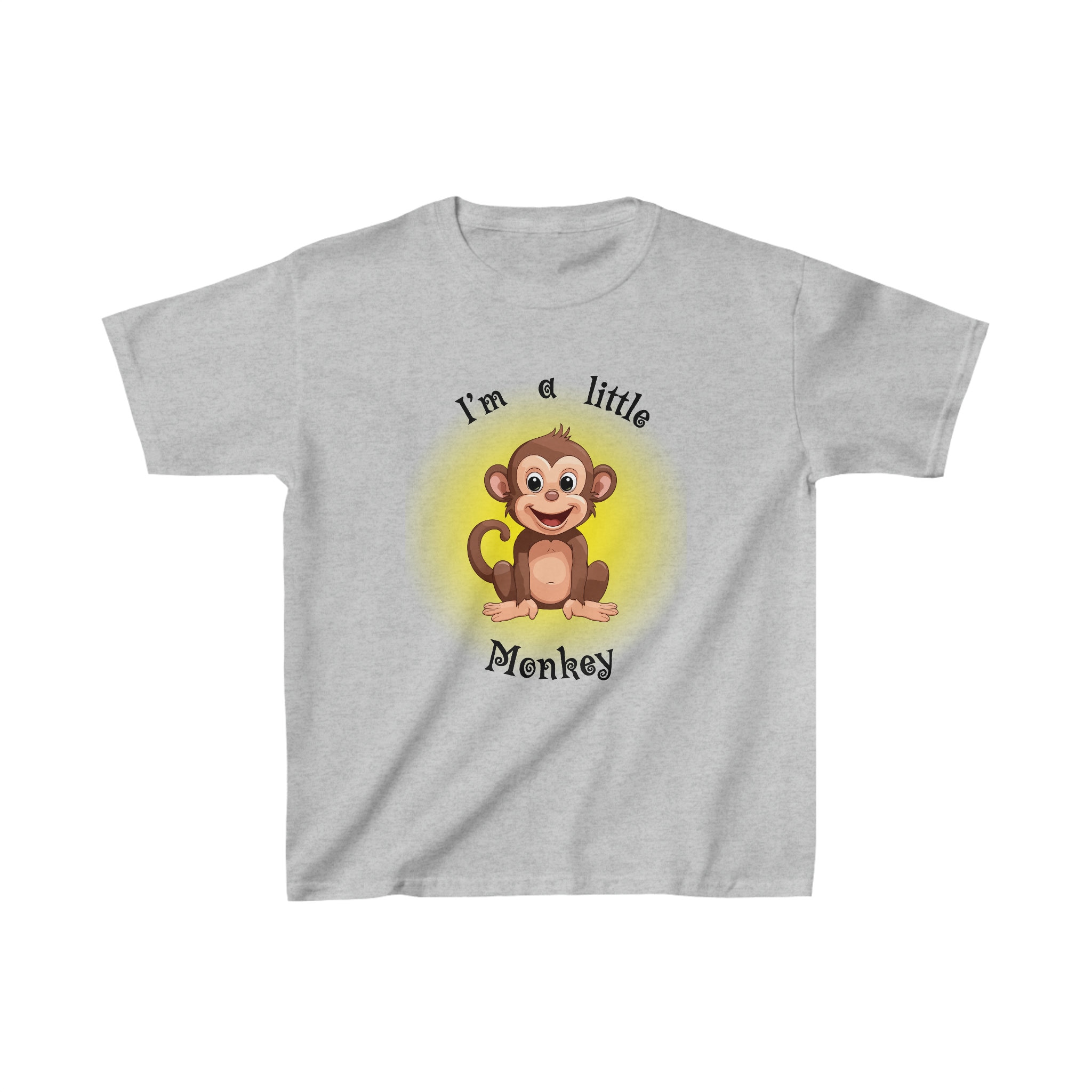 I’m A Little Monkey Front and Back Kids Unisex T-shirt, Cute Fun Tee ...