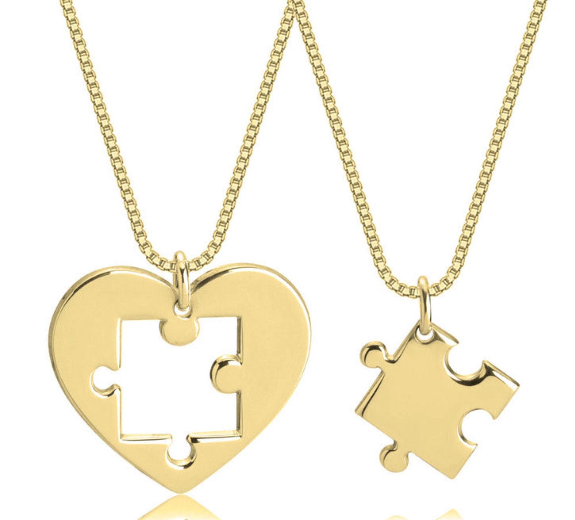 You Are the Missing Piece of My Heart Puzzle Necklace Set, Couples ...