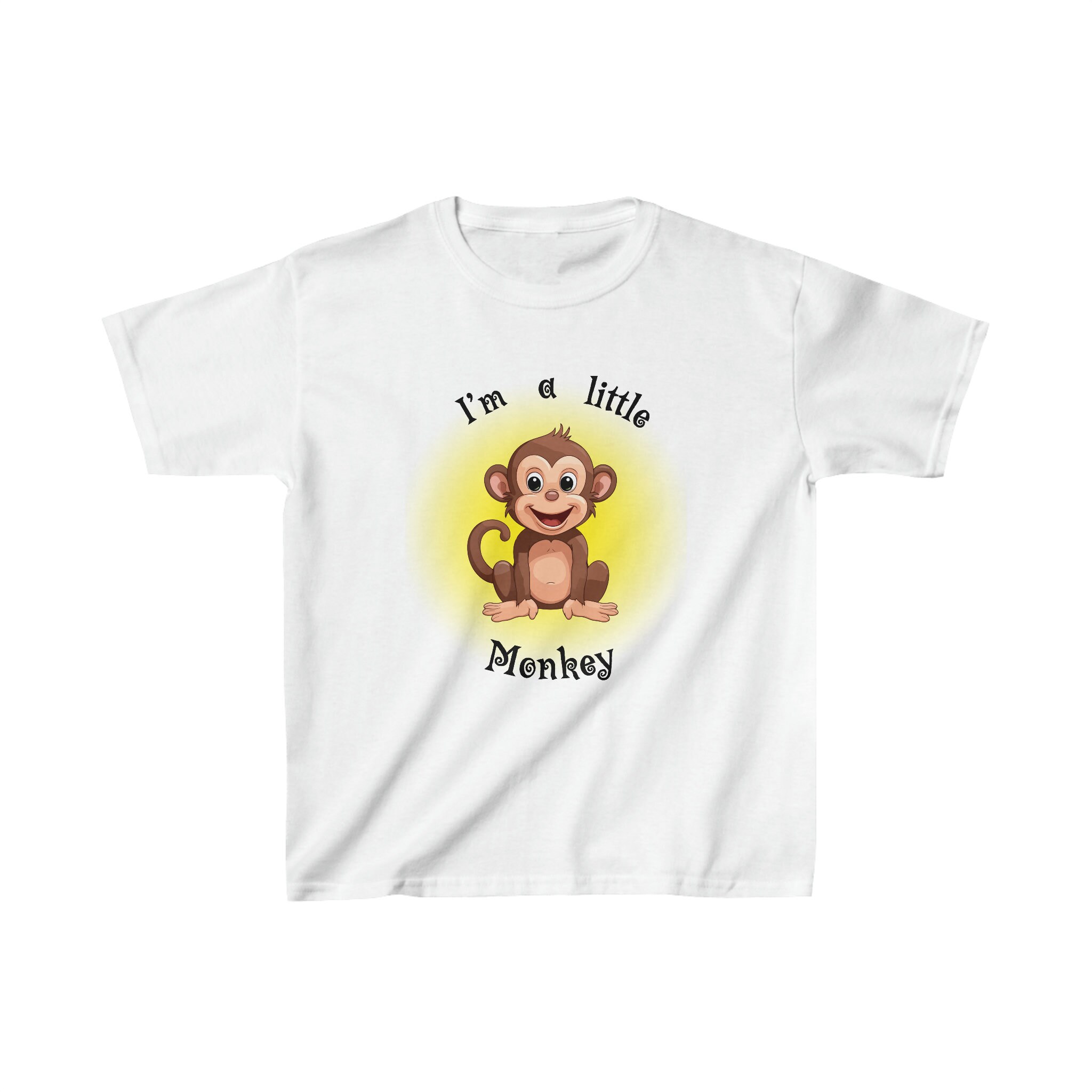 I’m A Little Monkey Front and Back Kids Unisex T-shirt, Cute Fun Tee ...