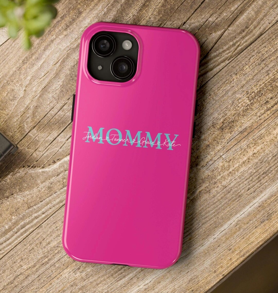 Mom Phone Case With Kids Names, Custom Name iPhone 13 Case, Customized ...