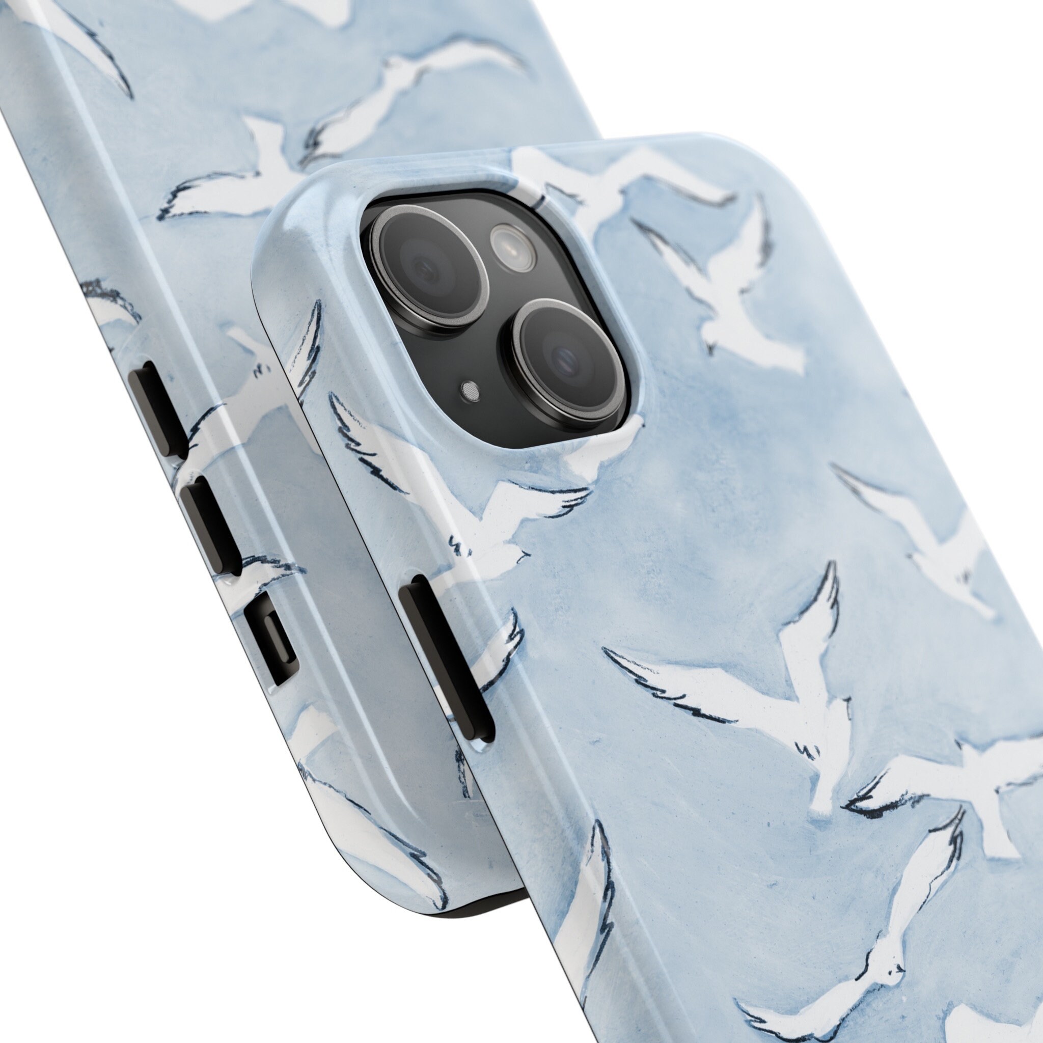 Blue/white Seagull Phone Case, Ocean Beach Sea Bird, Gift for Teenage ...