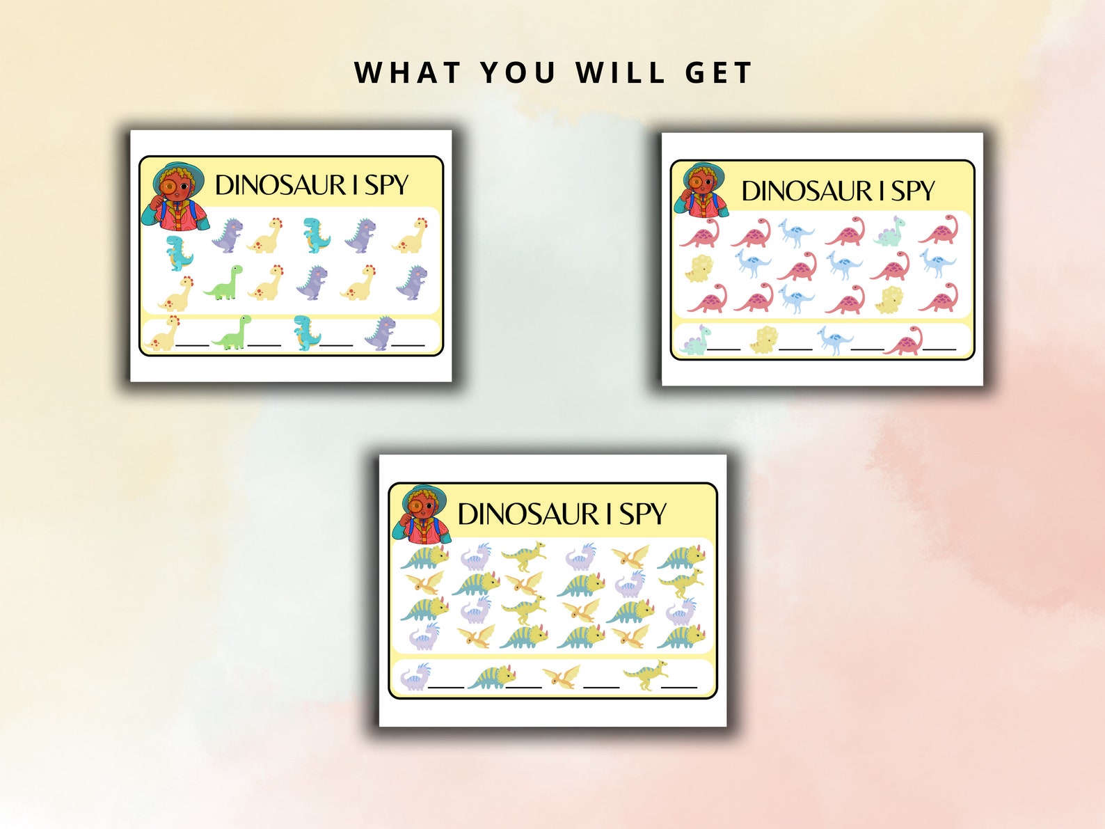 I Spy Game | Dinosaurs I Spy | I Spy Kids Activities | Seek and Find ...