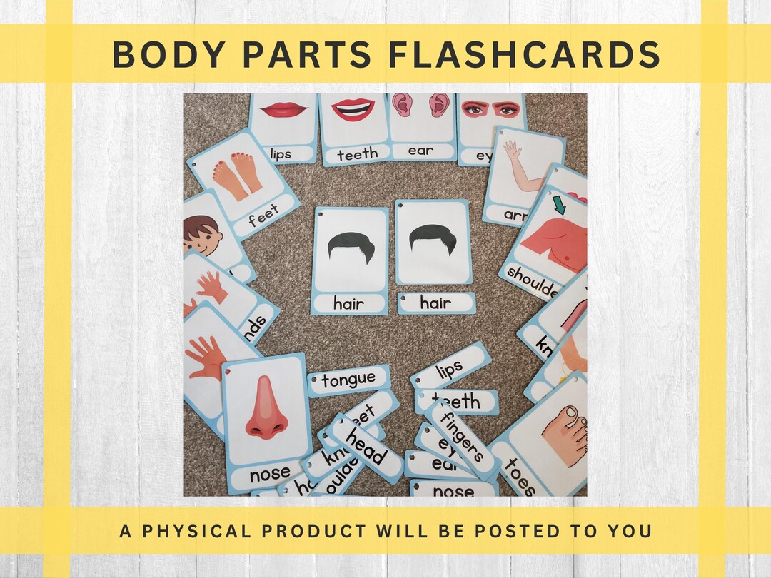 Body Parts Montessori Cards | Preschool Science | Montessori Toys ...