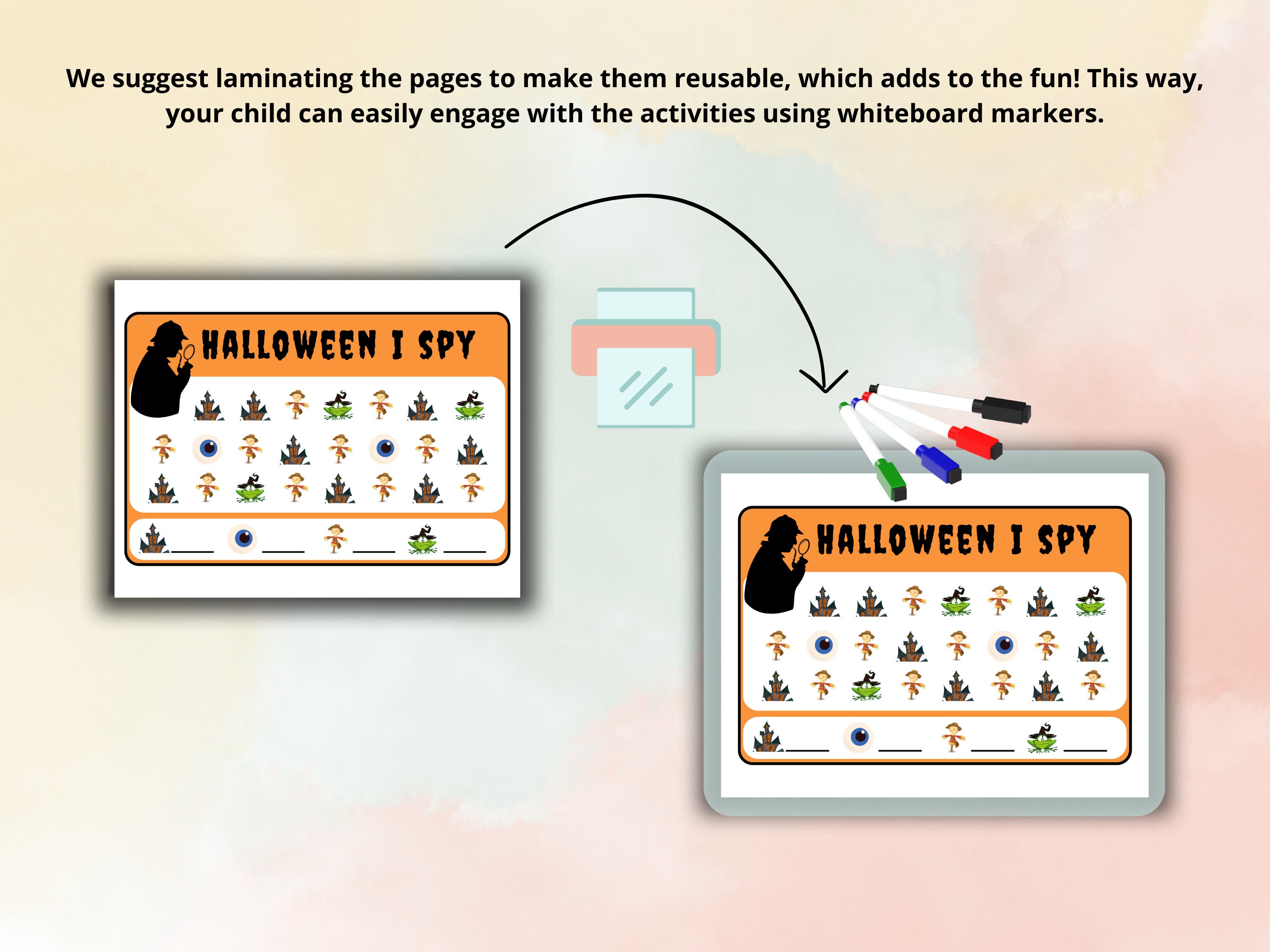 Halloween I Spy Halloween I Spy Game for Toddler Preschool - Etsy