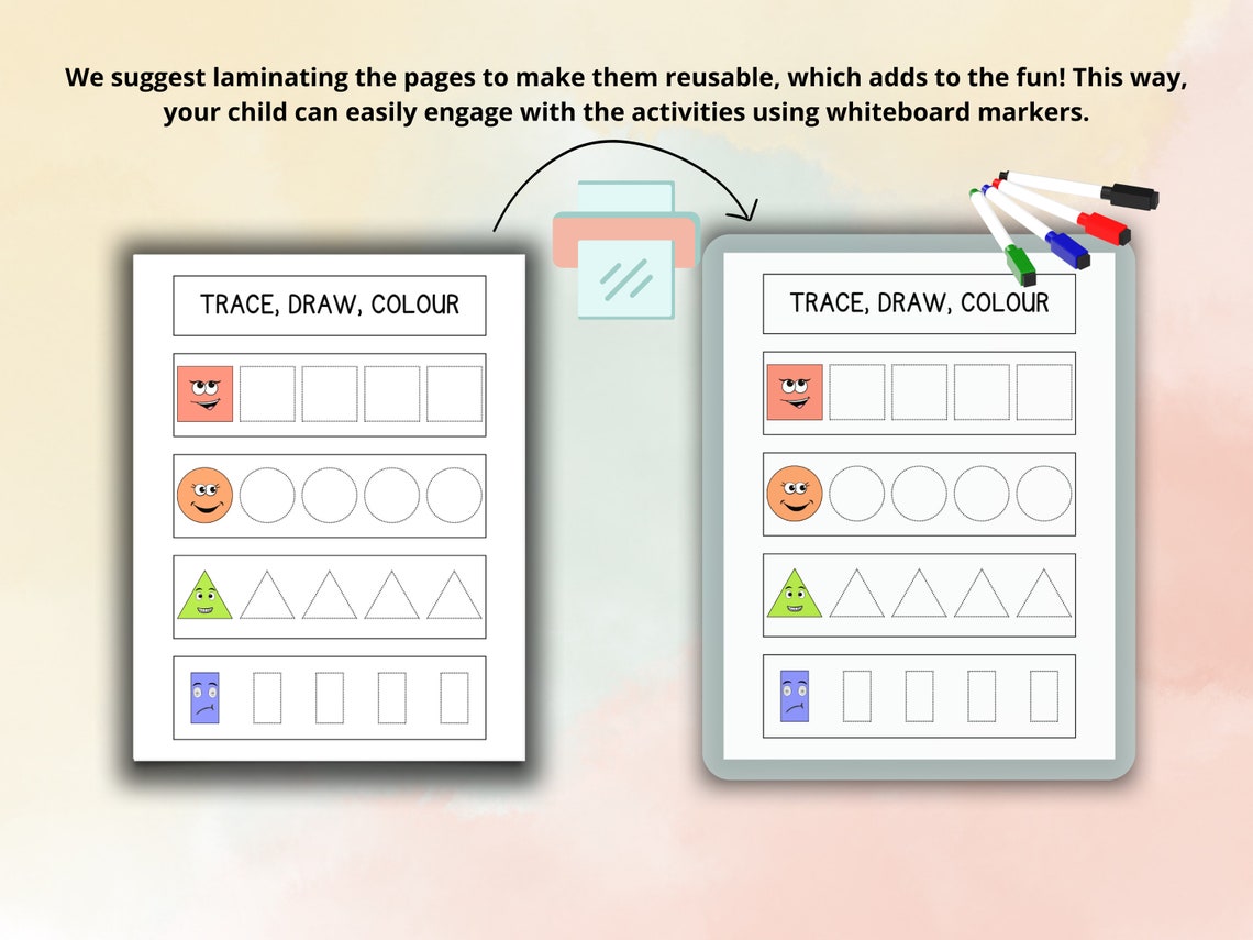 Learning Shapes | Basic Shape Recognition | Tracing Worksheets ...