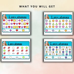 I Spy Game | Pre-k KDG Worksheet | Learn Shapes Printable | I Spy Kids ...
