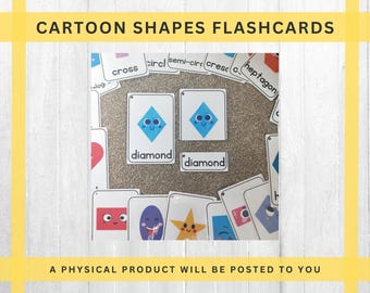 Shapes Flashcards | Preschool Learning | Homeschool - Etsy