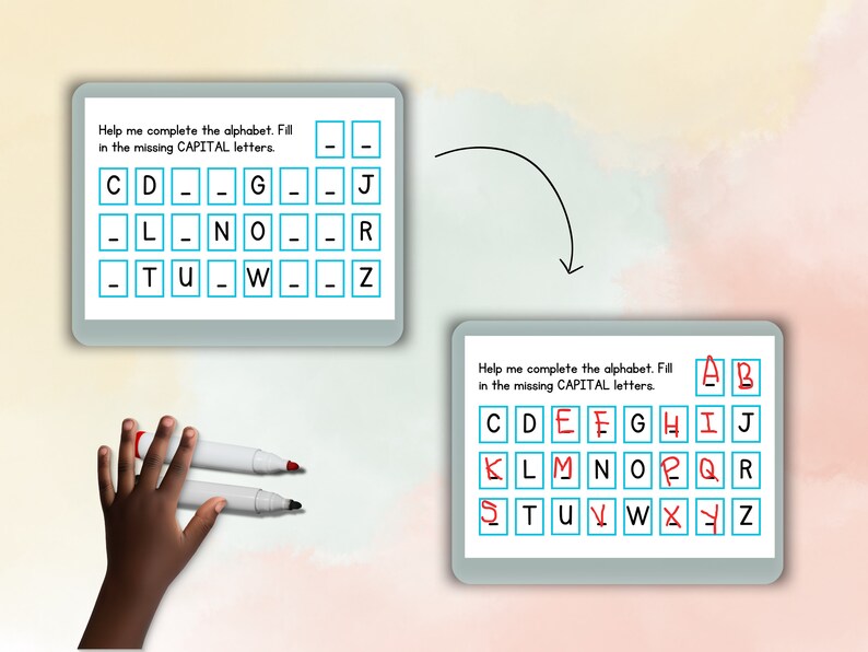 Alphabet Worksheet | Alphabet Printables | Missing Capital Letters ...