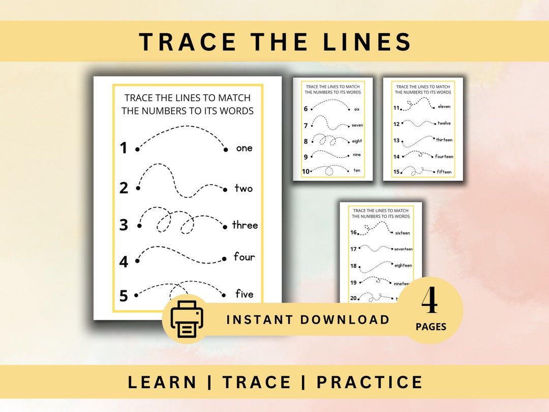 Printable Line Tracing Worksheets | Preschool Prewriting Work | Lines ...