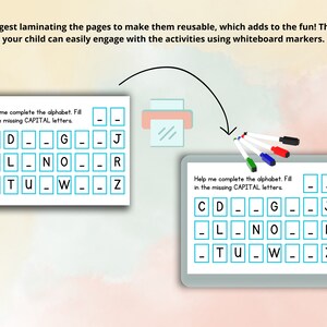 Alphabet Worksheet | Alphabet Printables | Missing Capital Letters ...