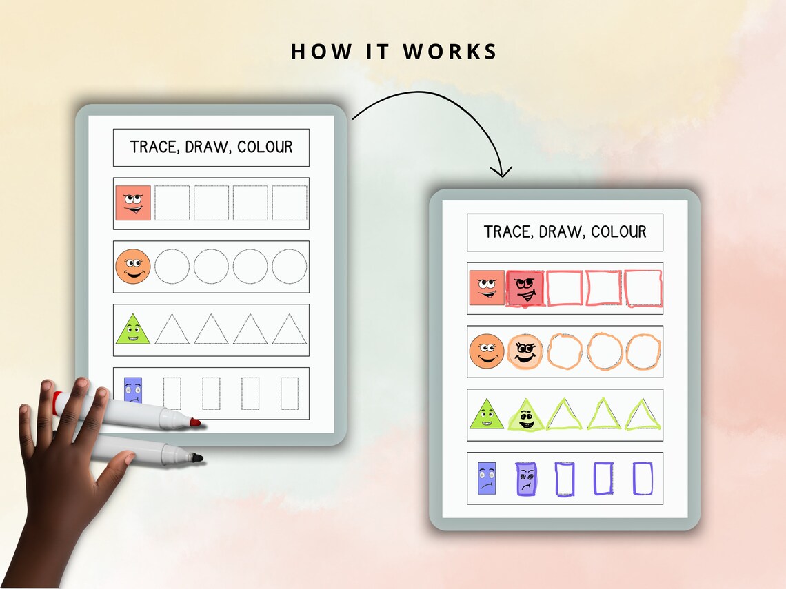 Learning Shapes Basic Shape Recognition Tracing Worksheets Kindergarten ...