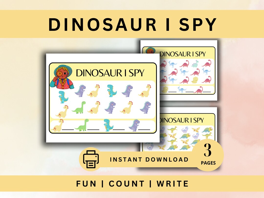 I Spy Game | Dinosaurs I Spy | I Spy Kids Activities | Seek and Find ...