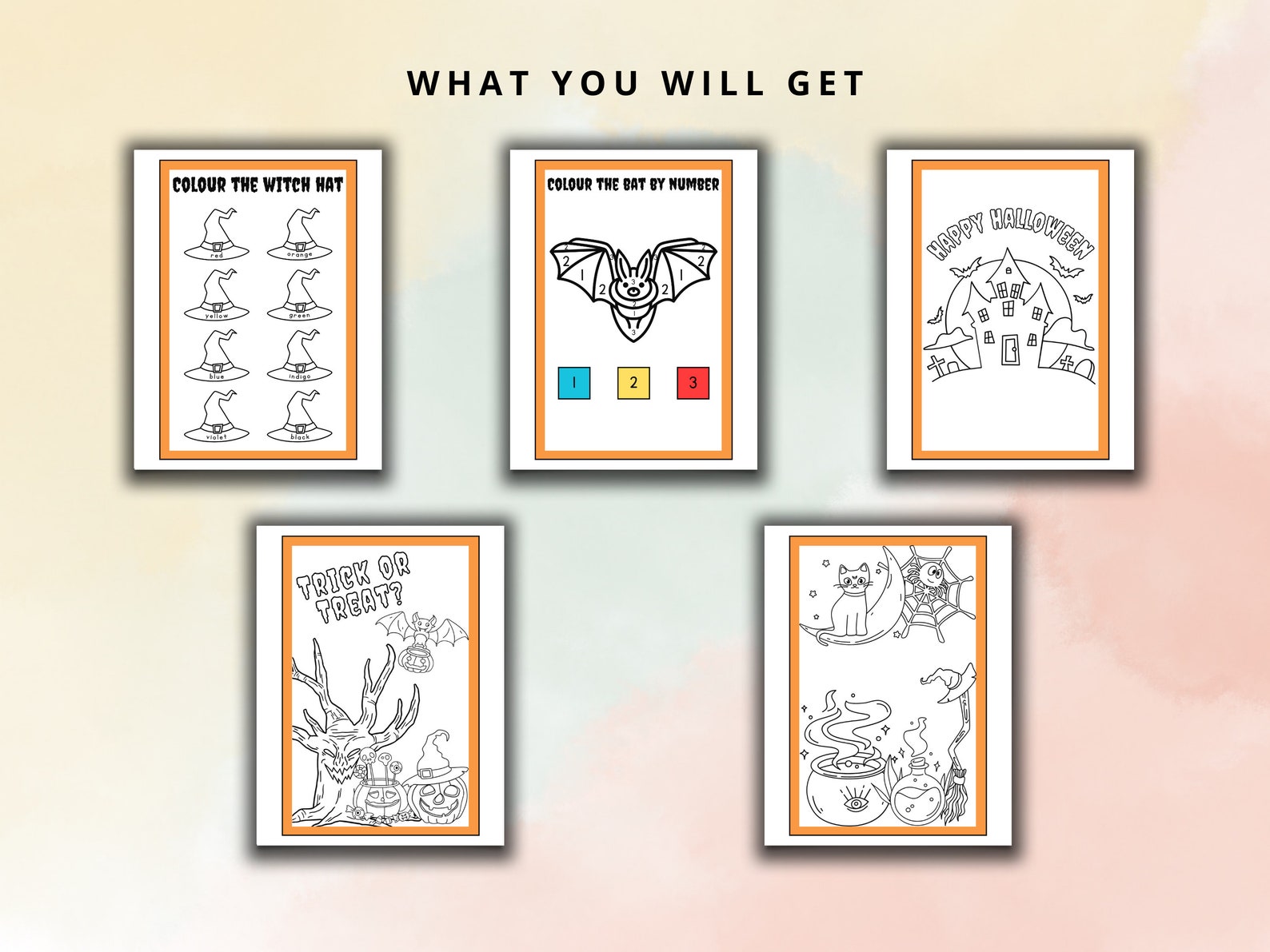 Halloween Coloring Pages for Kids | Halloween Party Activity ...