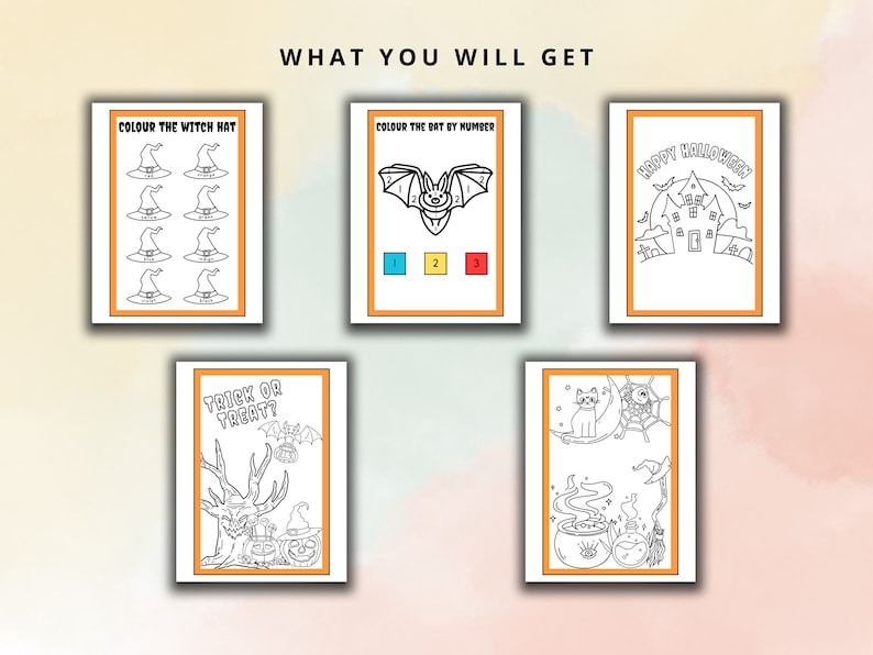 Halloween Coloring Pages for Kids | Halloween Party Activity ...