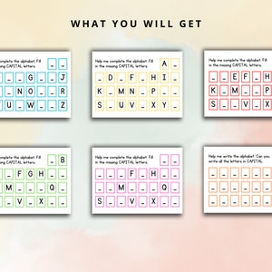 Alphabet Worksheet | Alphabet Printables | Missing Capital Letters ...