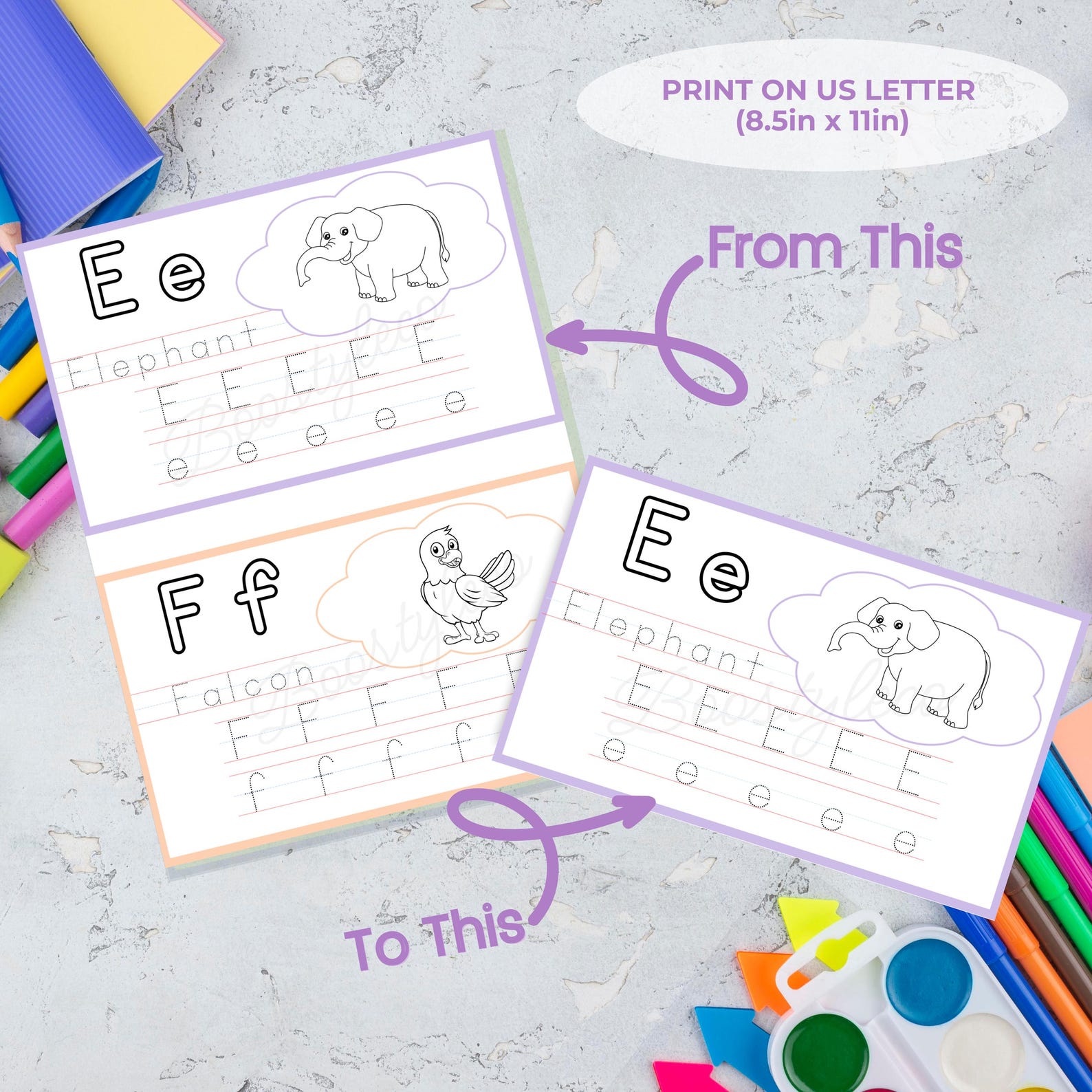 Alphabet Tracing Worksheet, Letter Tracing Cards, Preschool Printable ...