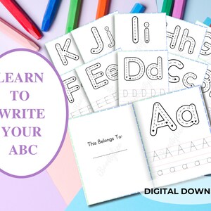 Abcs and 123s Activity Book for Kids, Tracing Letters and Numbers ...