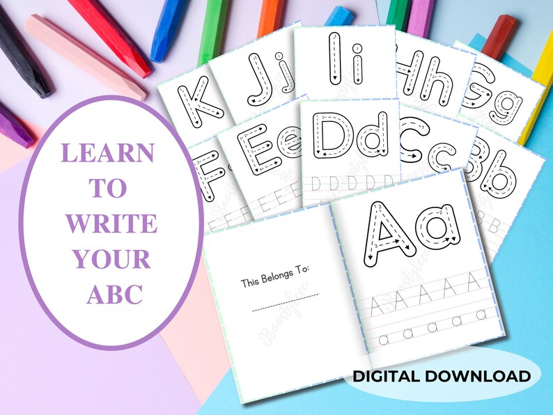 Abcs and 123s Activity Book for Kids, Tracing Letters and Numbers ...