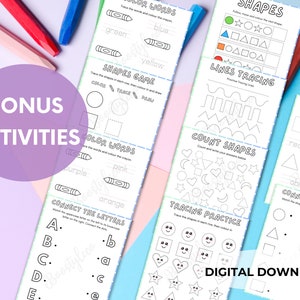 Abcs and 123s Activity Book for Kids, Tracing Letters and Numbers ...
