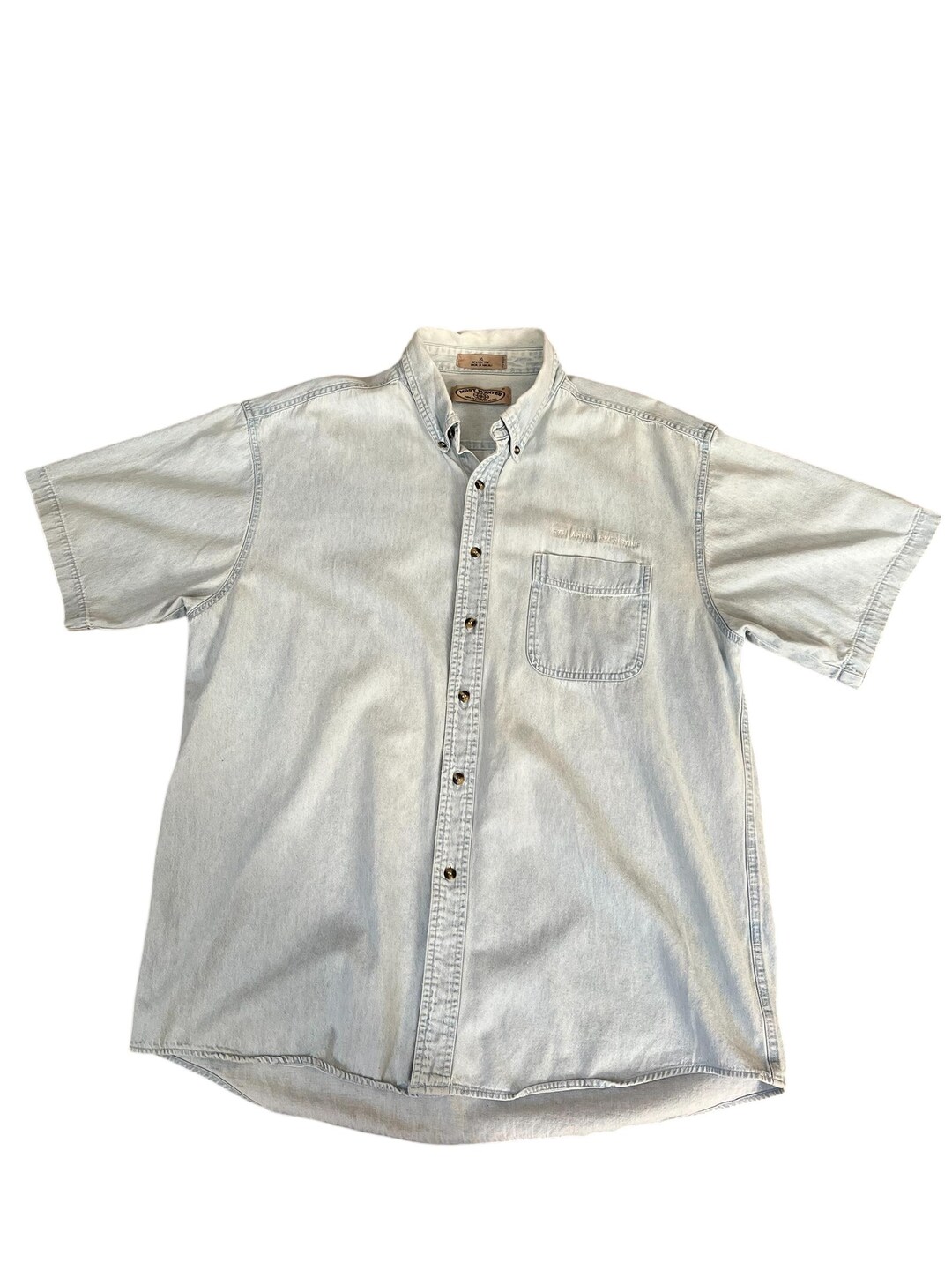 Vintage US Army Blue Denim Button up Most Wanted Size XL 5th Amedd ...