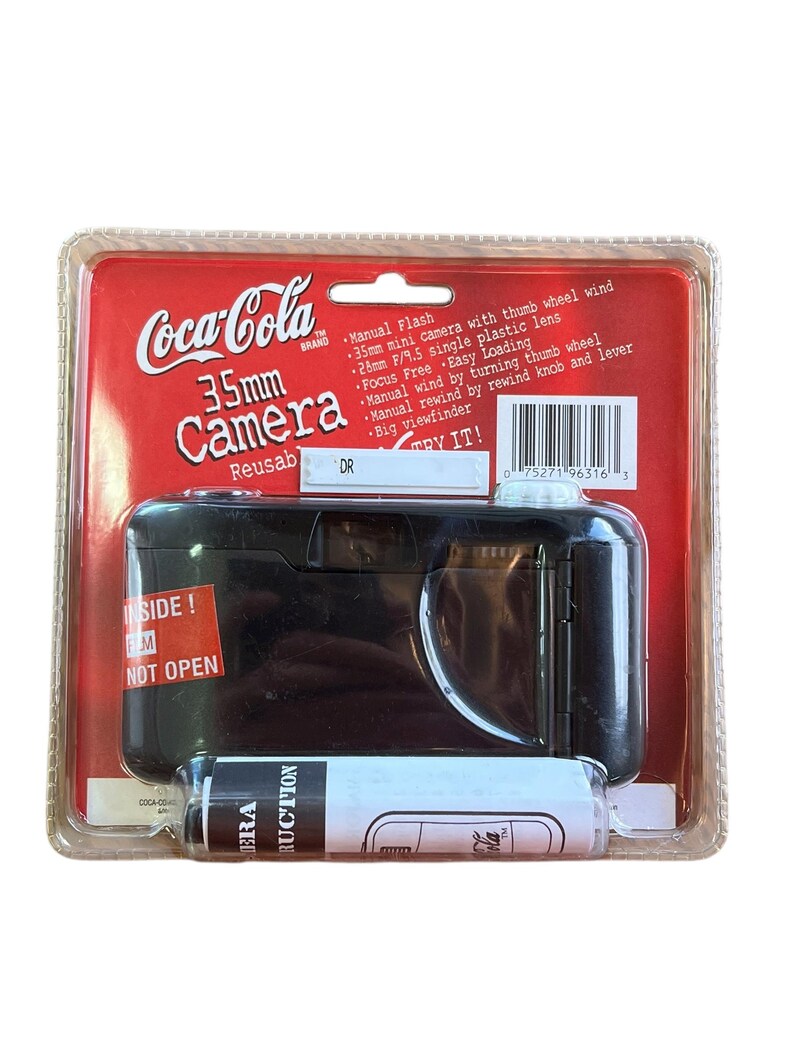 Vintage Coca Cola 35mm Reusable Camera Coke Camera With Flash 1999 ...
