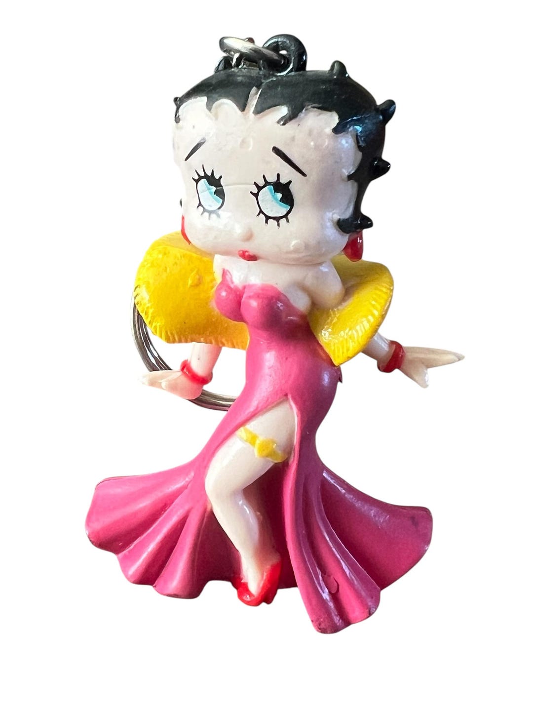 Vintage Betty Boop Keychain 1995 Dorda Toys TM Hearst Corp. Pink ...