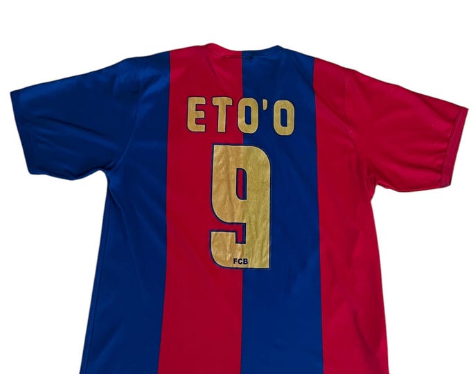 FC Barcelona Soccer Jersey Samuel Eto'o Size Large FCB Official Product ...