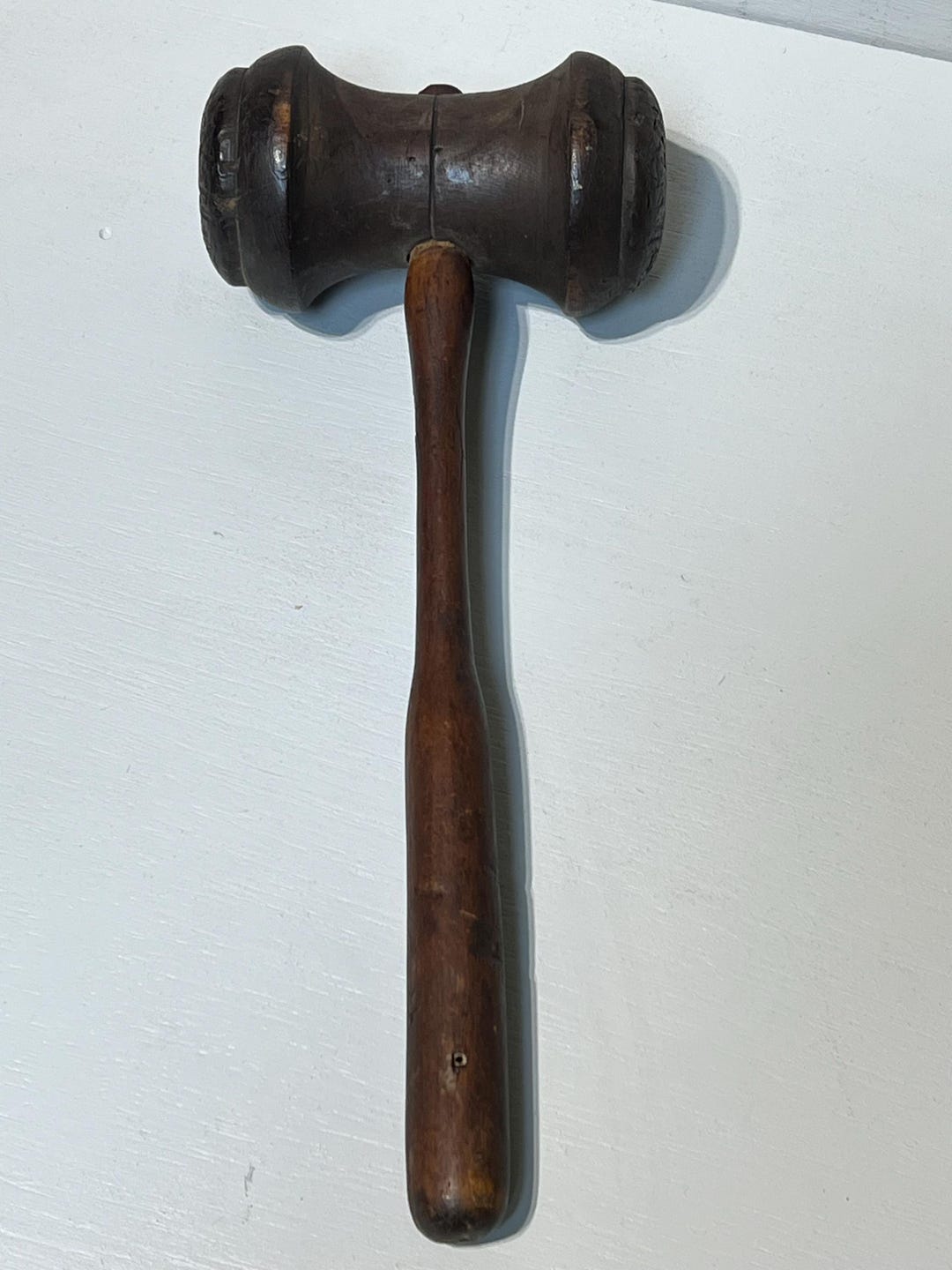 Antique Wooden Gavel Mallet Hammer Hand Tool 11.5 Judge Auctioneer From ...