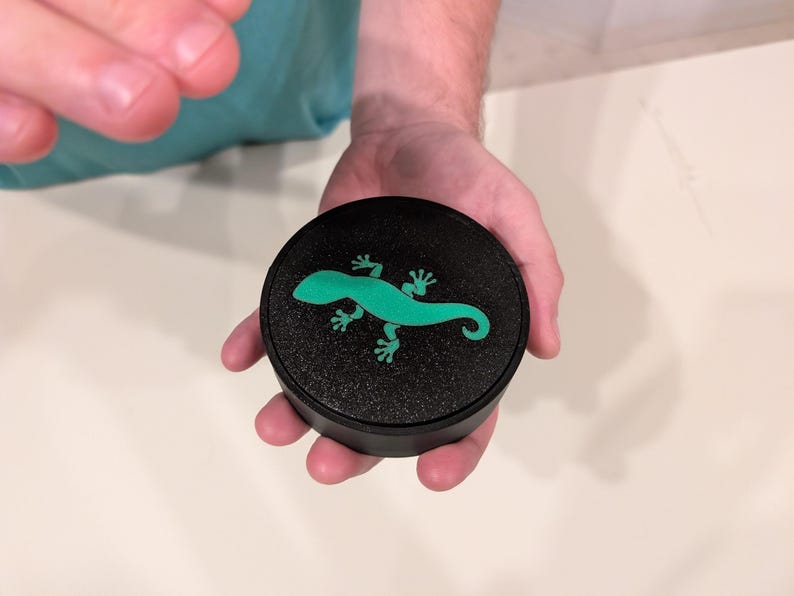The Lizard Button: USB-C Rechargeable - Etsy