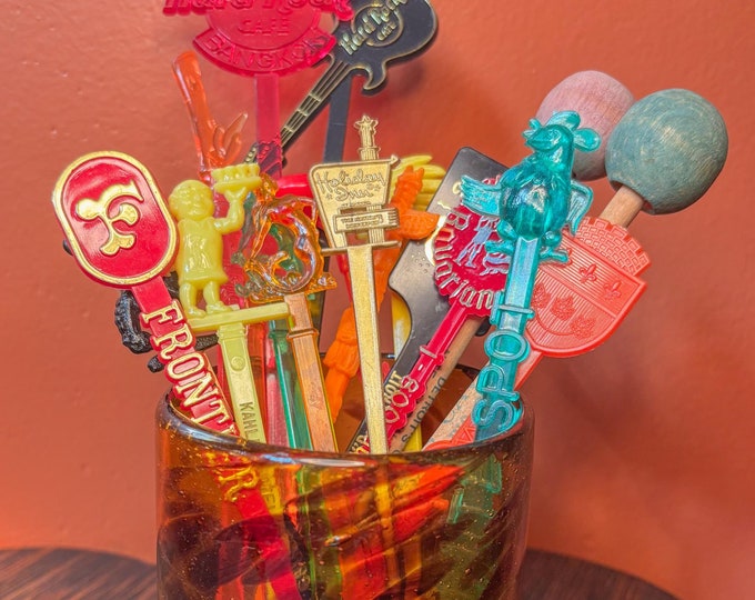 Vintage Swizzle Sticks, Set of 20 - Etsy