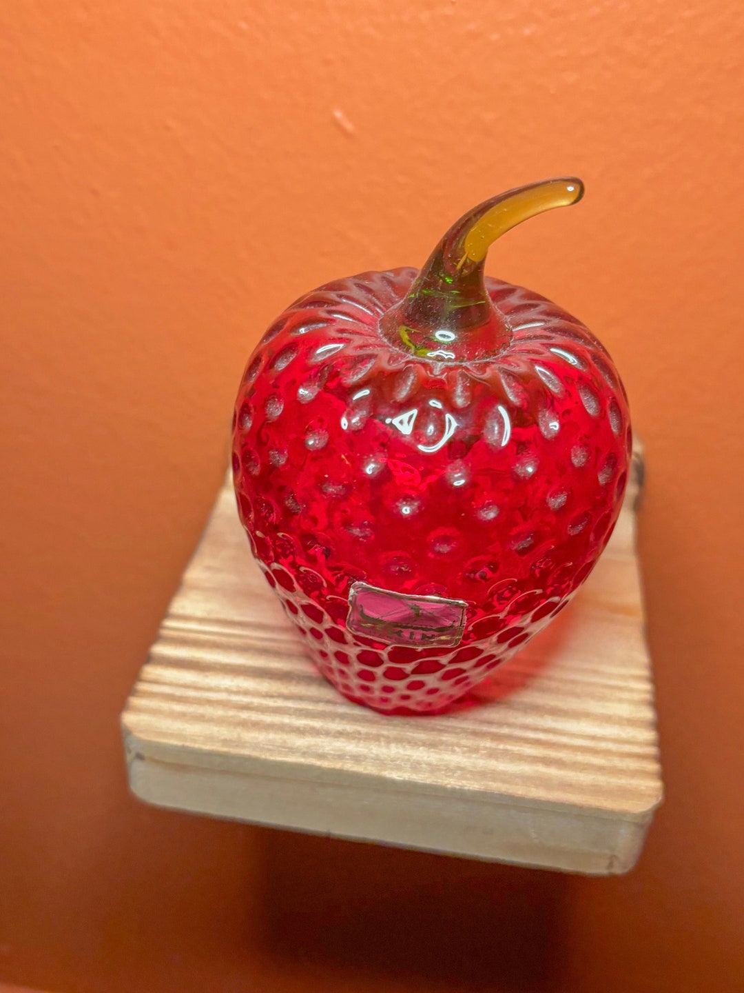 Vintage Viking Glass Strawberry - Etsy