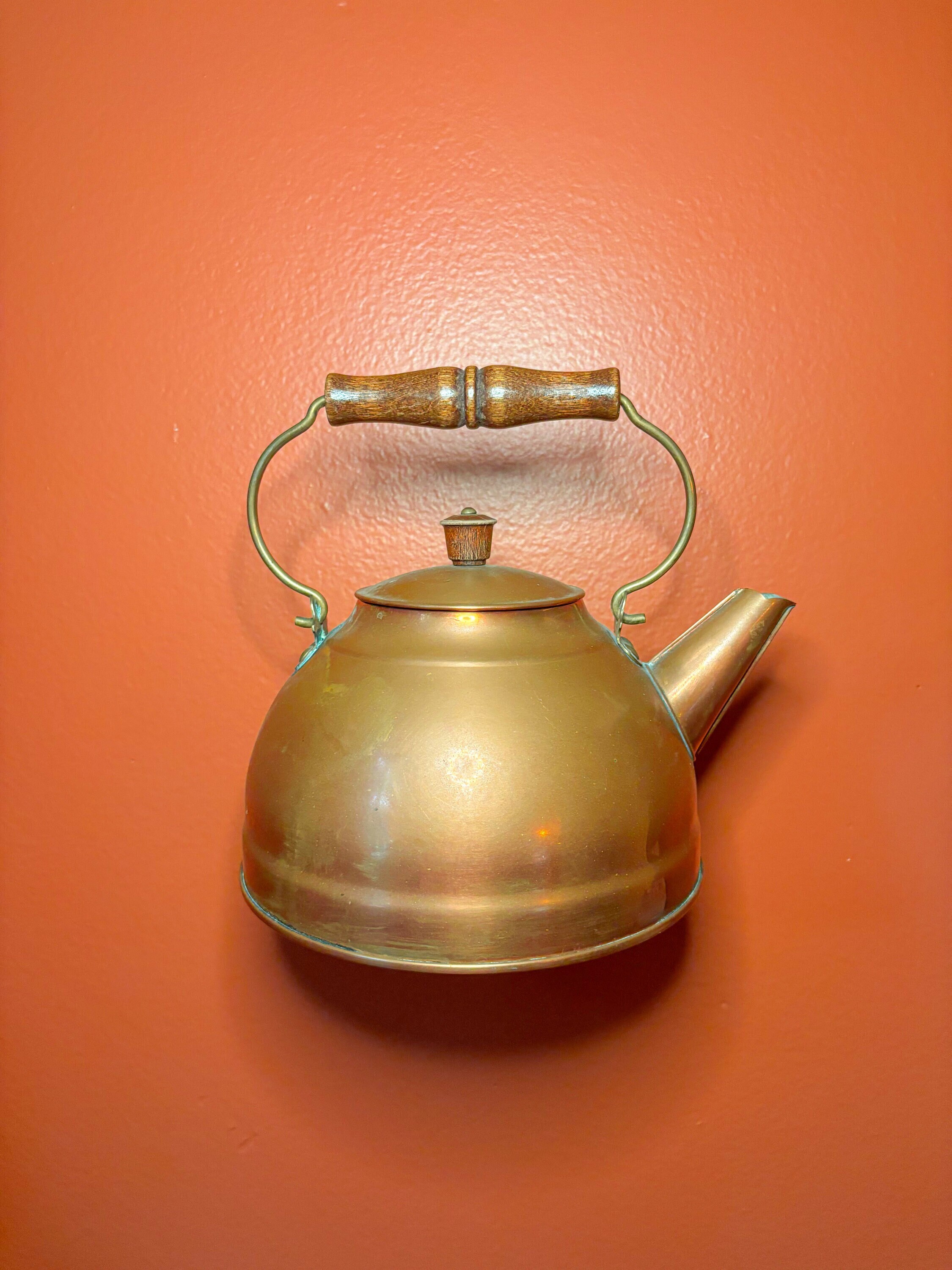 Vintage Copper Teapot - Etsy