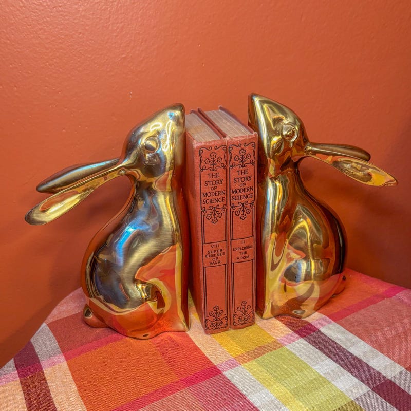 Brass Bookends - Etsy