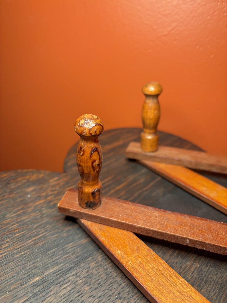 Vintage Wood Peg Rack - Etsy