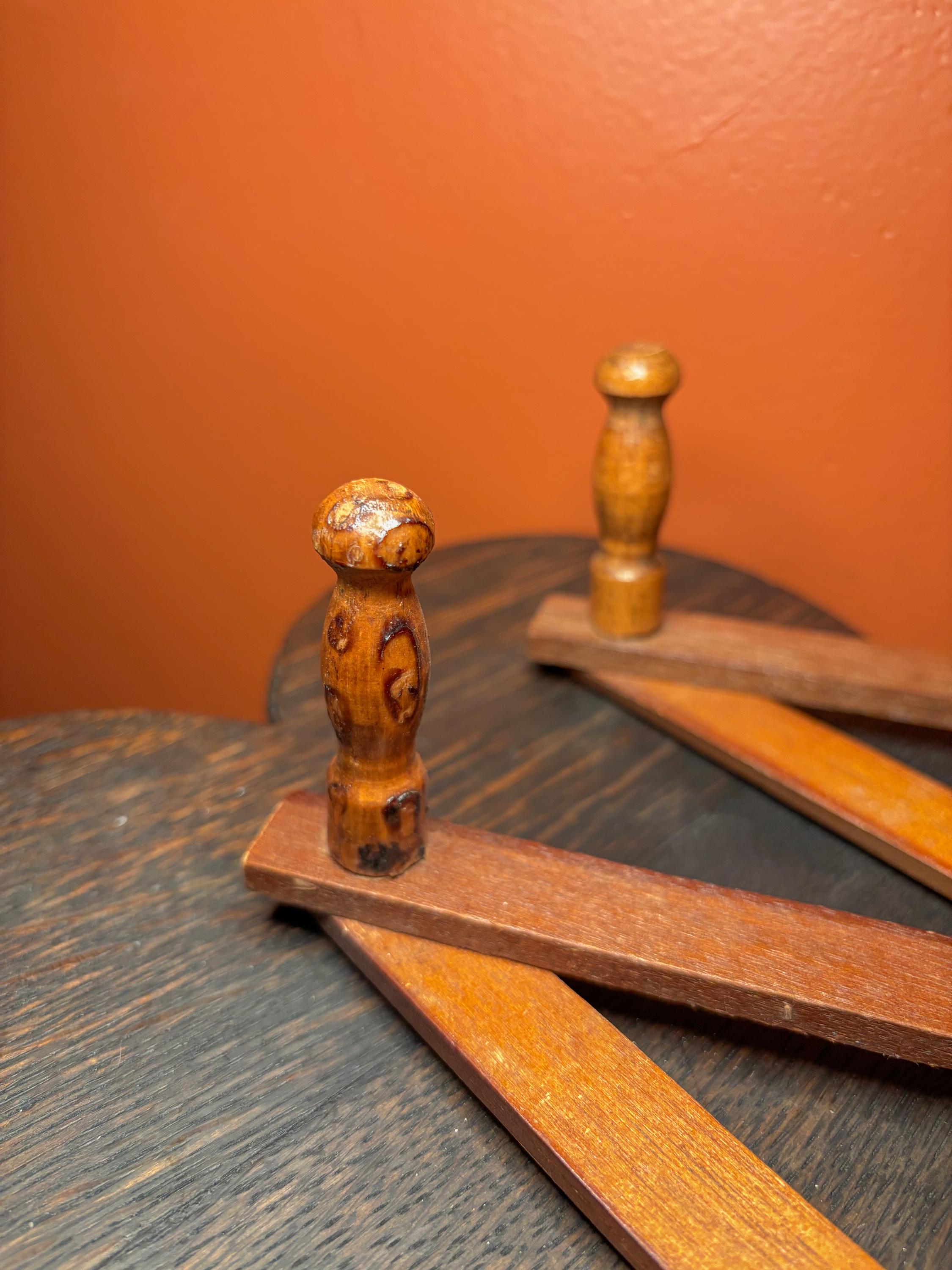Vintage Wood Peg Rack - Etsy