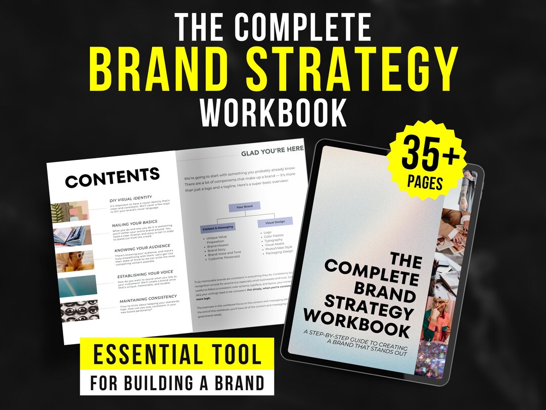 The Complete Branding Workbook Printable Brand Strategy Brand Workbook ...