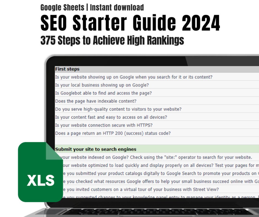 SEO Starter Guide 2024 375 Checklist Based on Google's Documentation ...