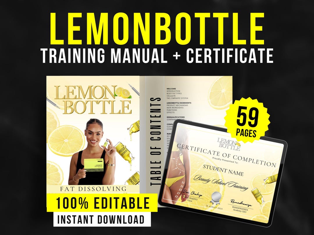Lemon Bottle Training, Lemon Bottle Course, Mesotherapy, Lipolysis ...
