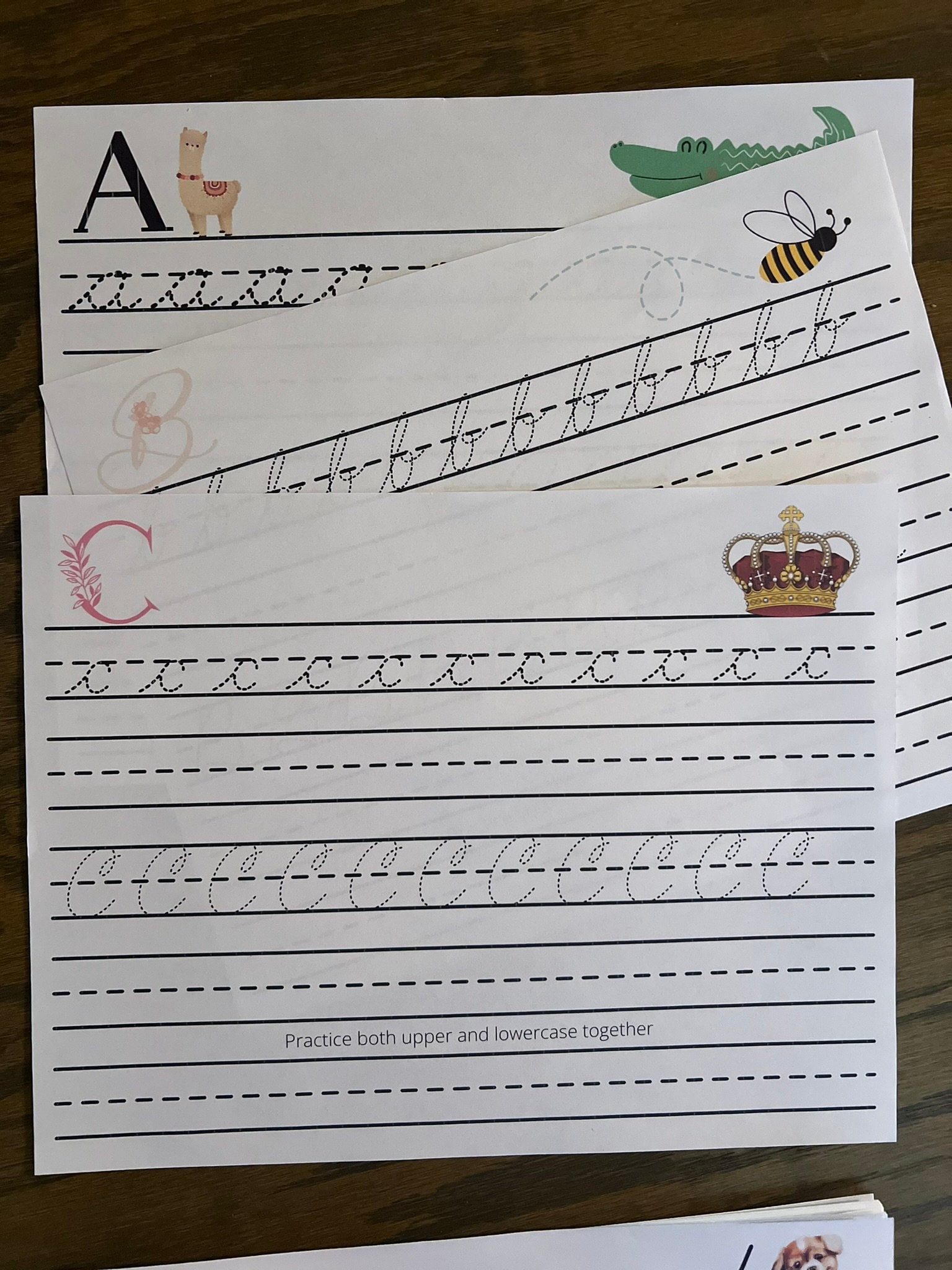 Cursive Letter Writing Template Pack - Etsy