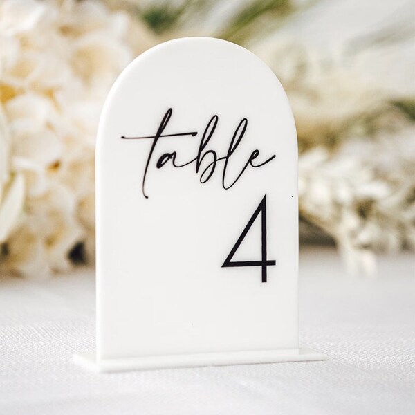 Arch Table Numbers - Etsy