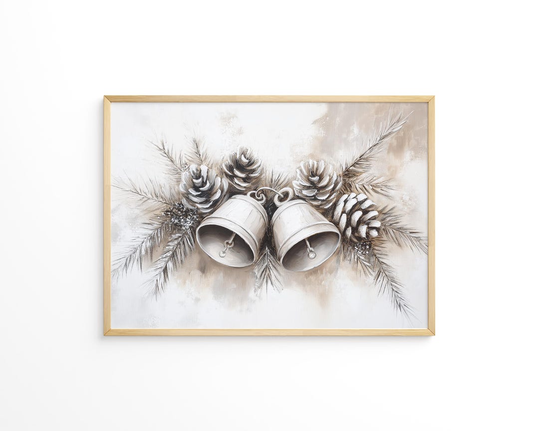 Rustic Christmas Jingle Bells Poster-jingle Bells Wall Art,retro Jingle ...