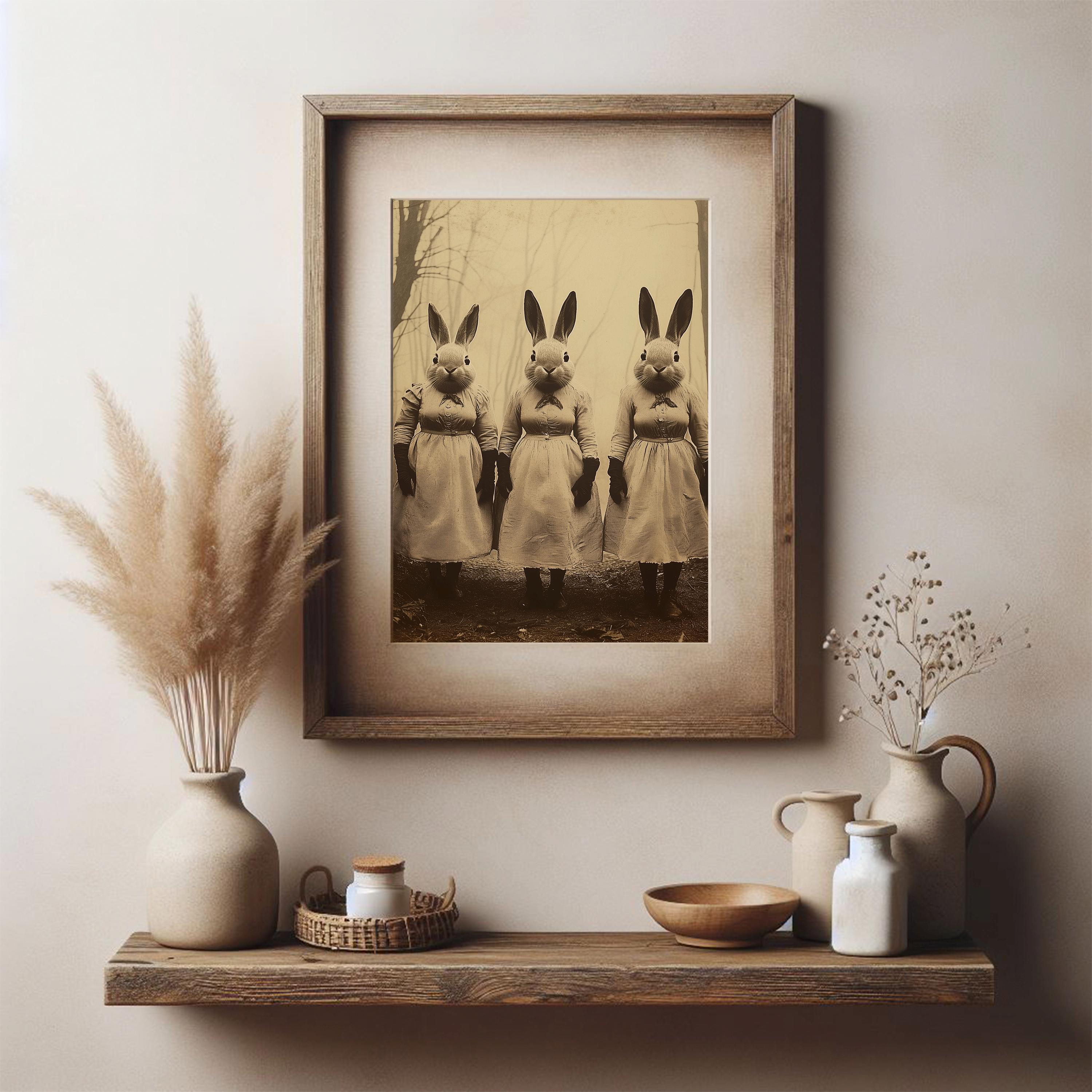 Rabbit Cult of the Forest -dark Academia Print,vintage Gothic Prints ...